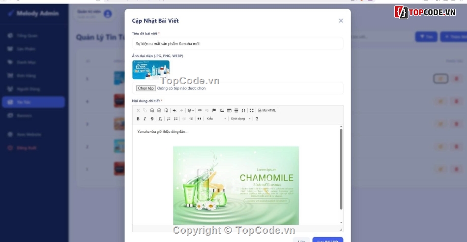 Đồ án shop bán dụng cụ âm nhạc MELODY